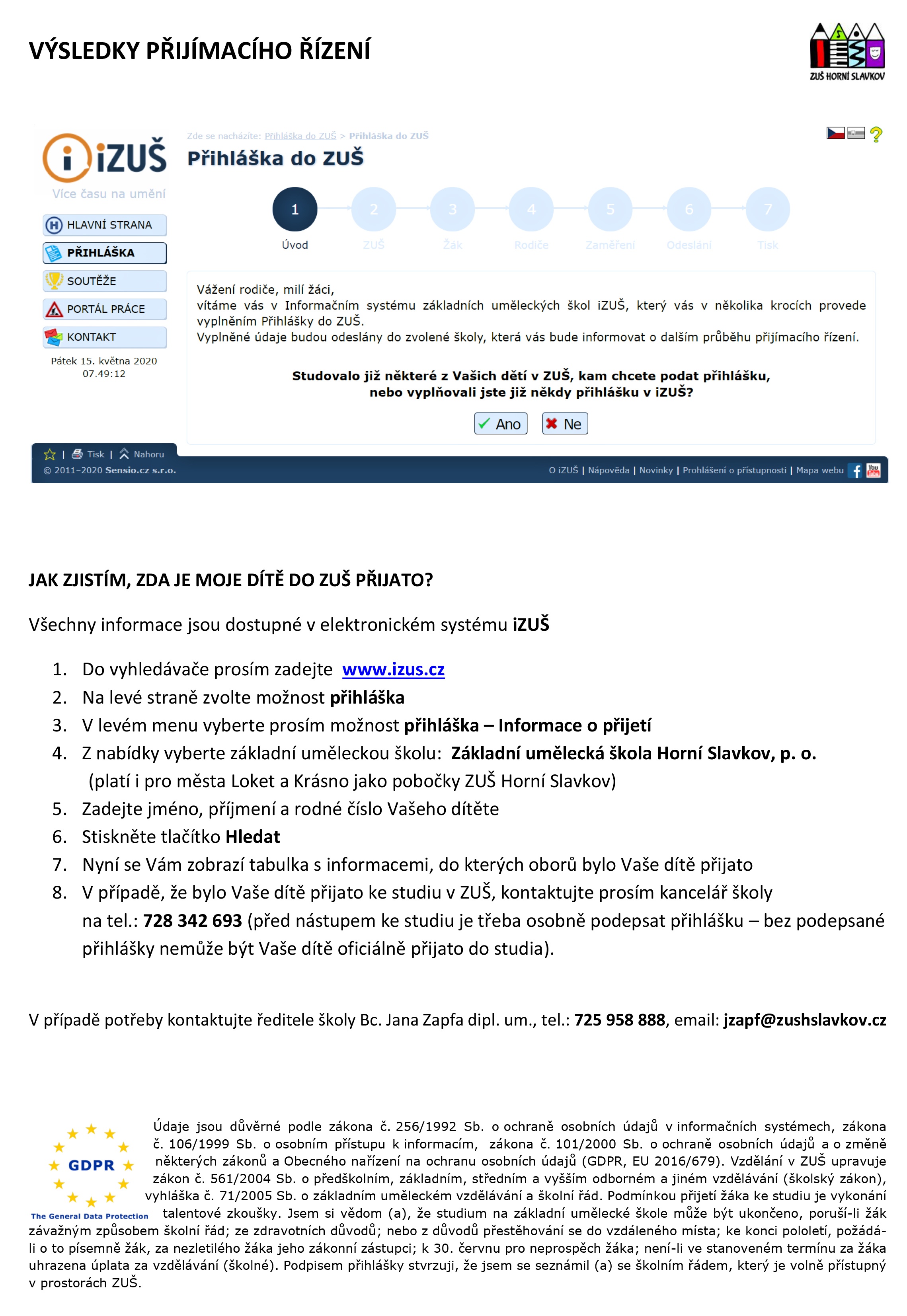 Přihláška :: zushslavkov